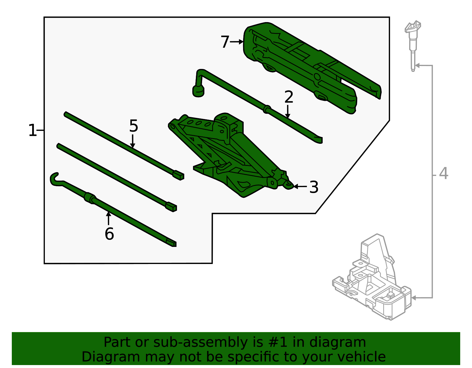 2021-2025 Ford F-150 Jack Assembly ML3Z-17080-F | Ford OEM Parts Outlet