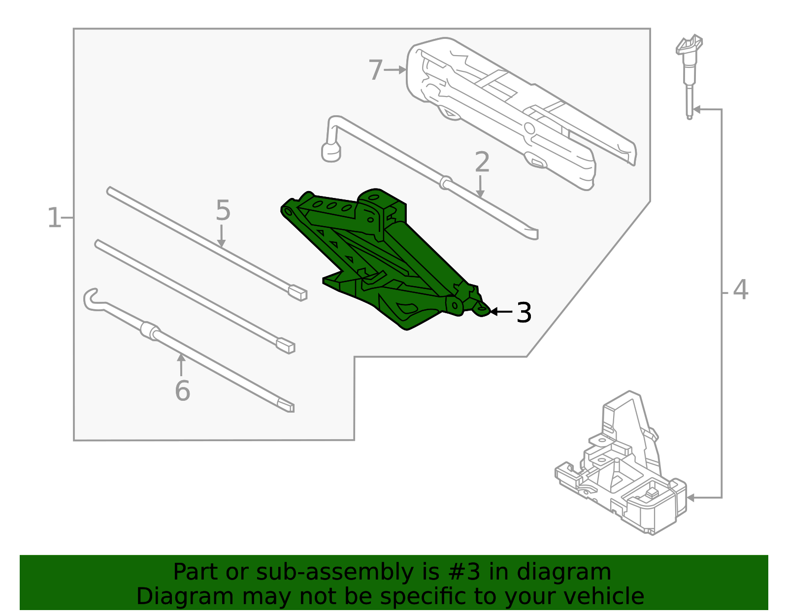 2021-2025 Ford F-150 Jack ML3Z-17080-B | OEM Parts Online