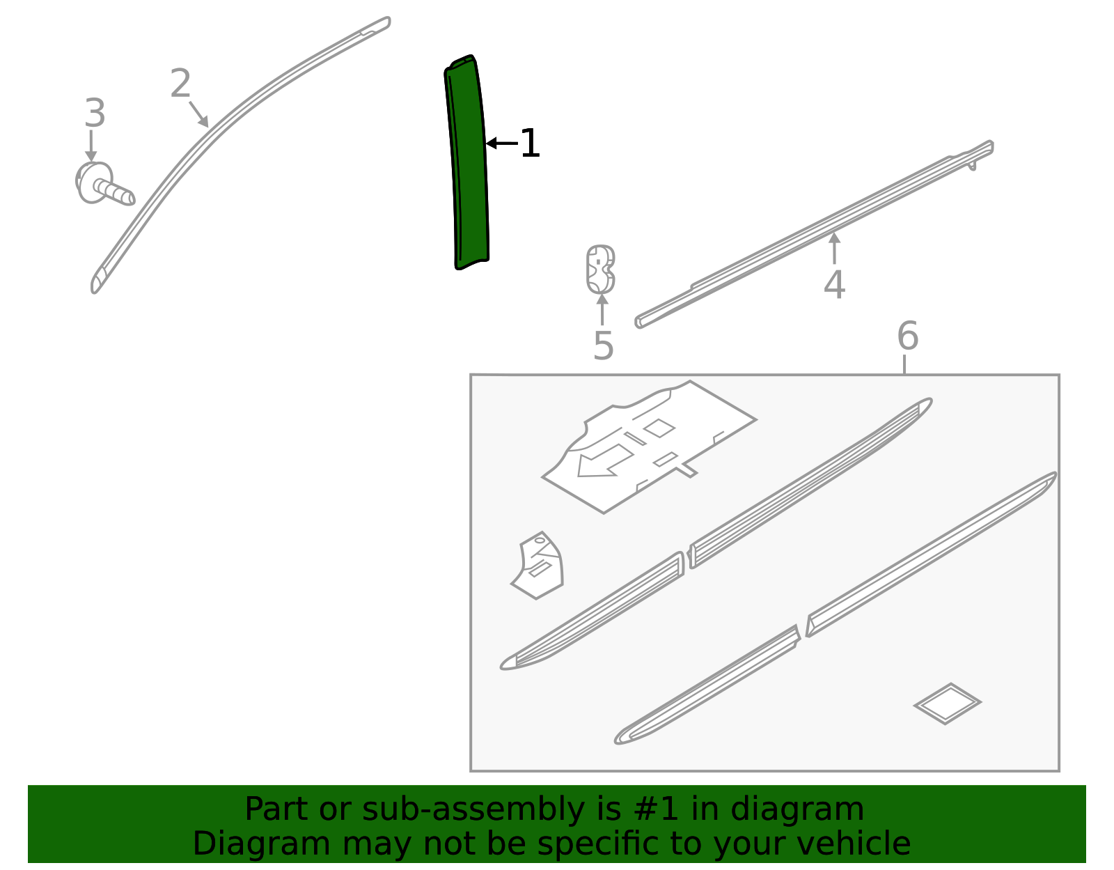 72430-THR-A01 - 2018-2024 Honda Odyssey - Garnish Assembly R Front Door ...