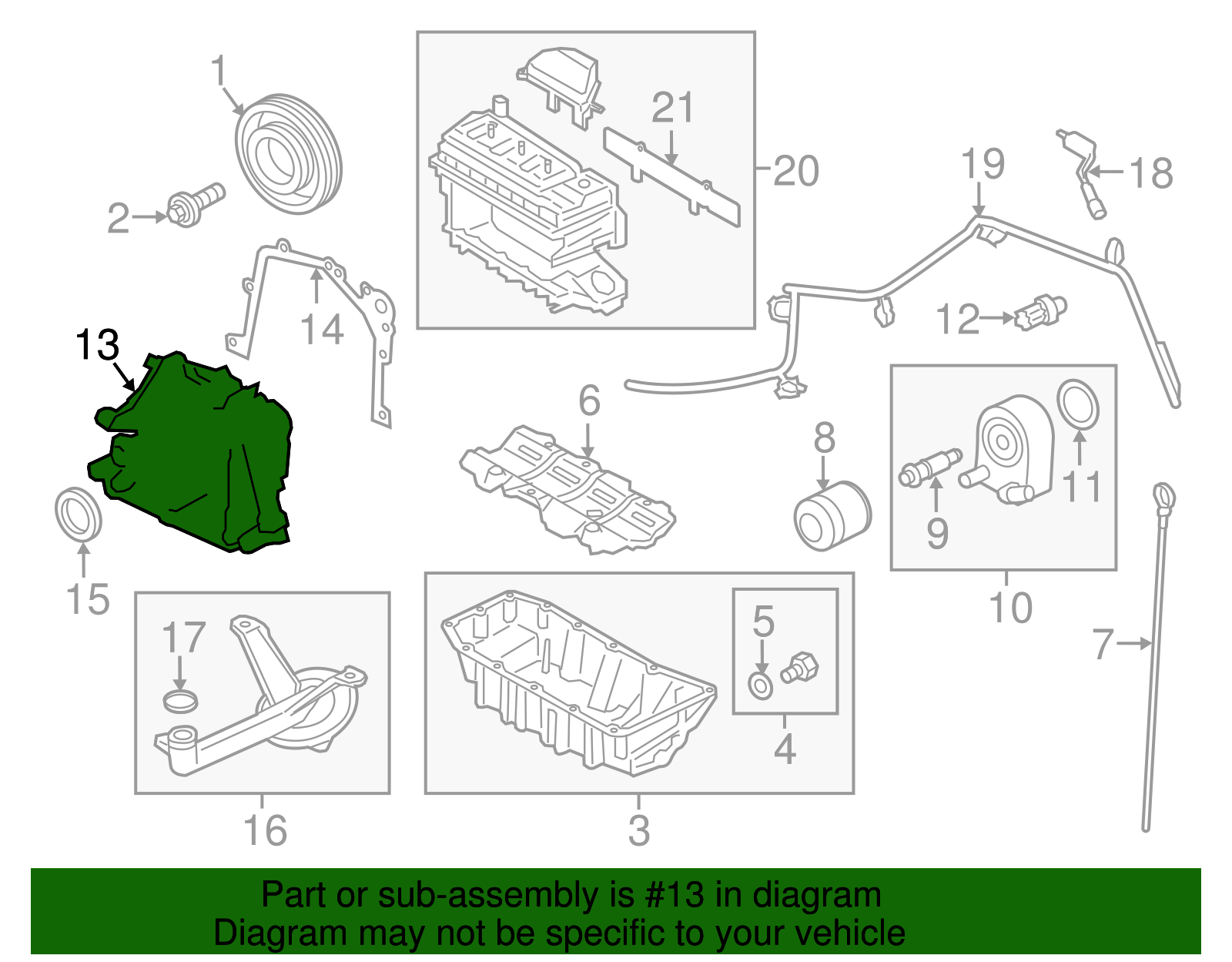 OEM Ford Oil Pump For 2013-2020 Ford - Part No. BM5Z-6600-A | Karl ...