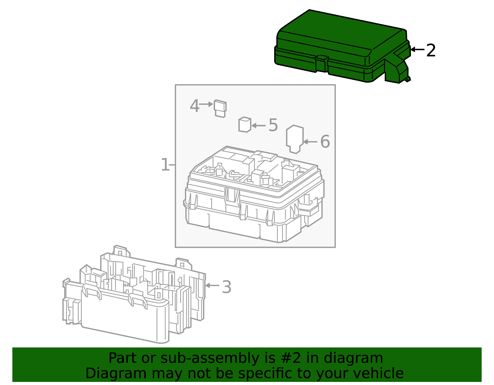 2019-2022 GM Engine Wiring Harness Junction Block Cover 84594612 GM ...