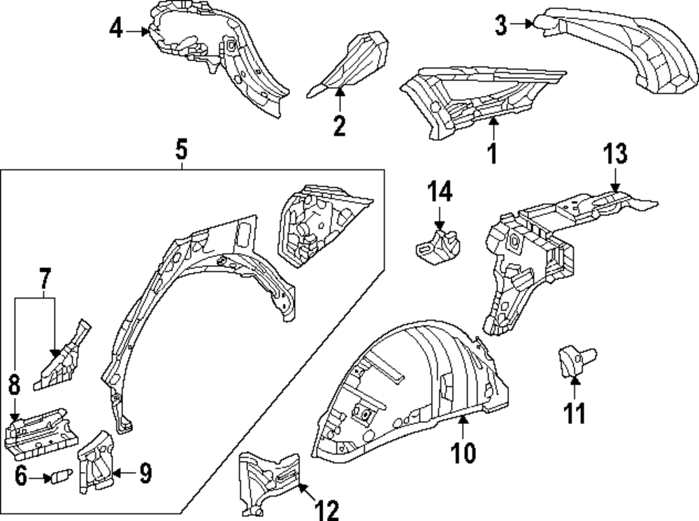 2023-2025 Toyota Crown Pkg Tray Support 64202-30290 | Toyota Parts Center