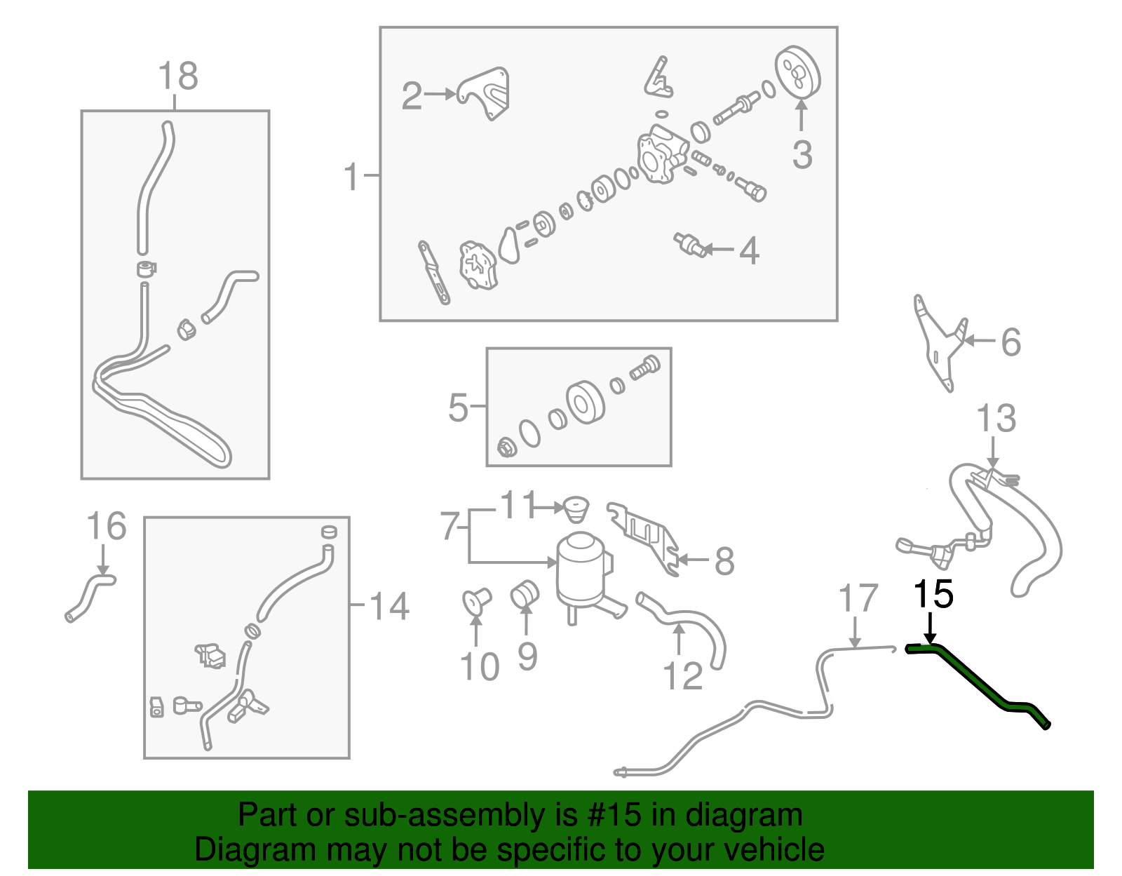 2002-2008 Nissan Return Hose 49725-8J100 | Nissan Parts Central