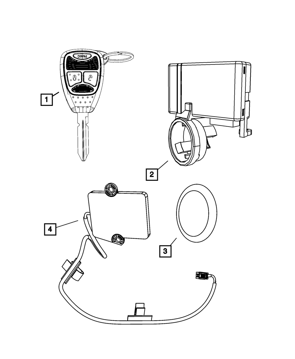 68209837AA - Sentry Key Immobilizer Module Receiver 2007-2012 Mopar ...