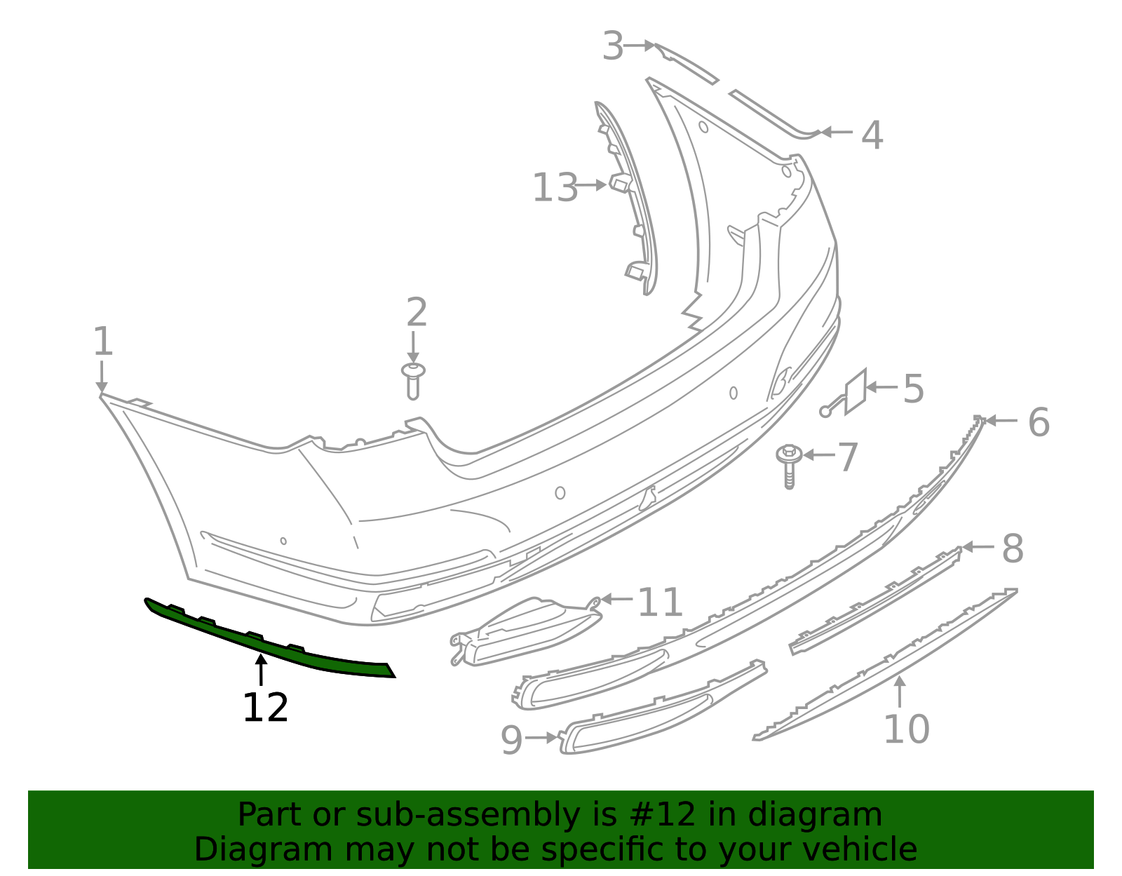 BMW 2020-2022 BMW Bumper Trim 51-12-7-478-359 | BMW AutoNation Parts