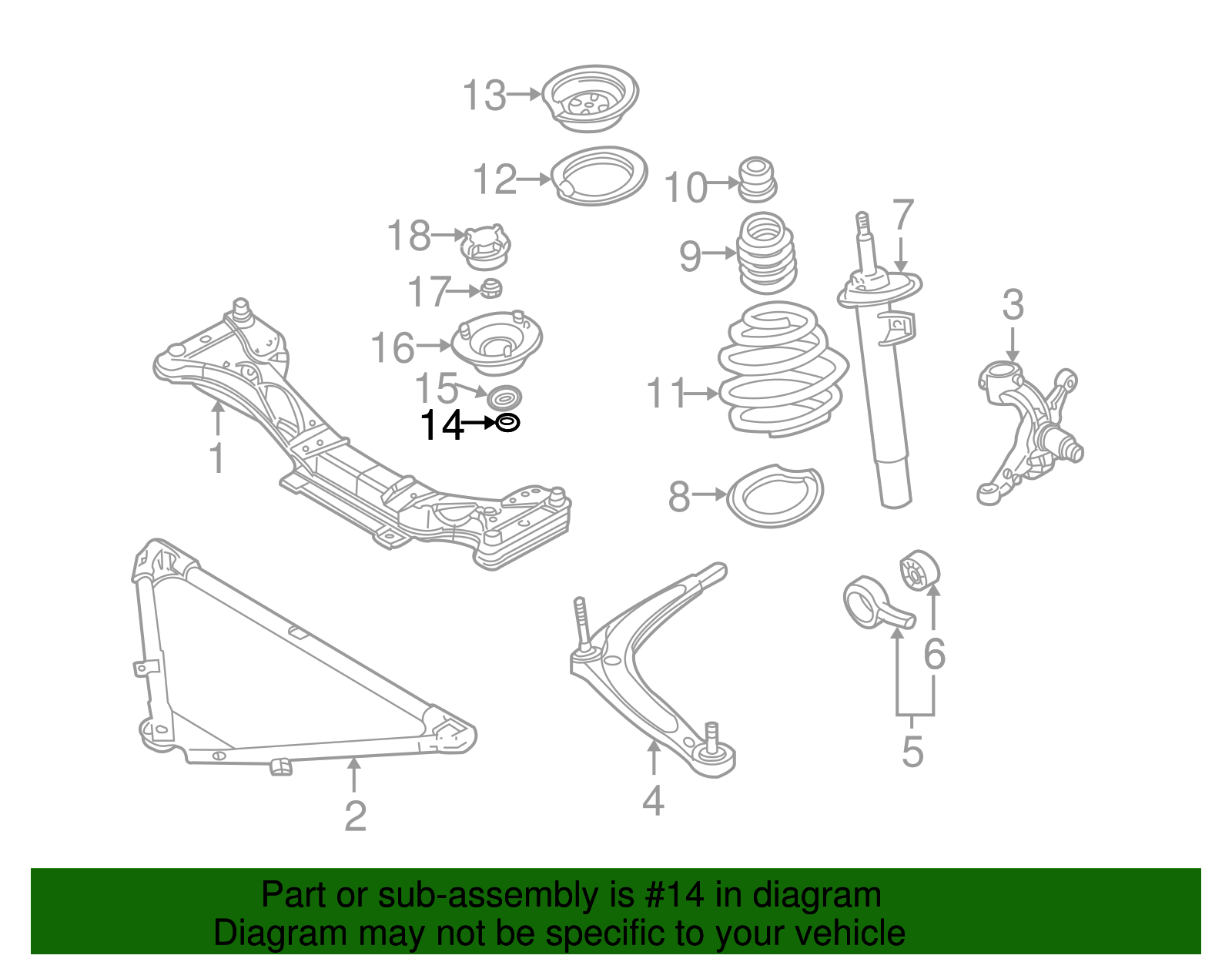 Genuine BMW 31-33-6-776-760 | Upper Plate Washer | FREE Shipping on ...