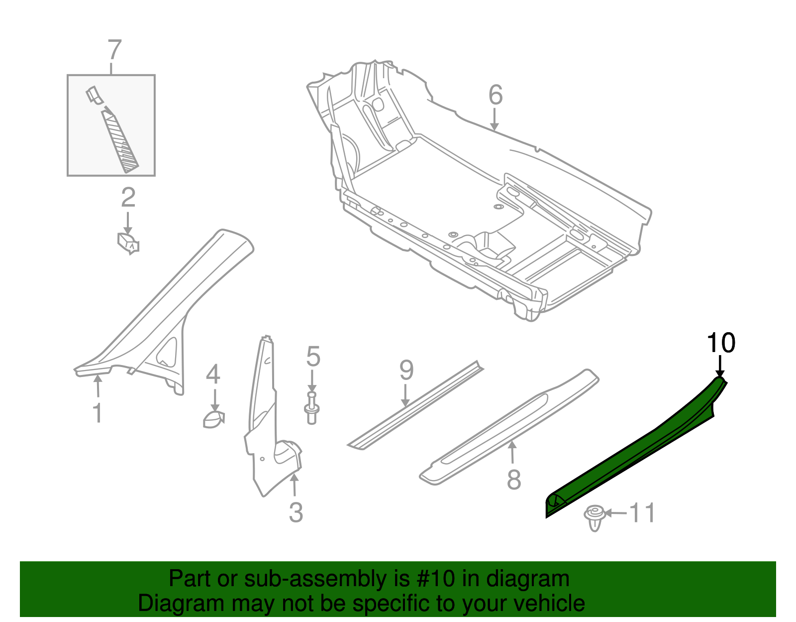 420-853-905-A-57T - Sill Trim 2008-2015 Audi R8 | Audi OEM Parts Guy