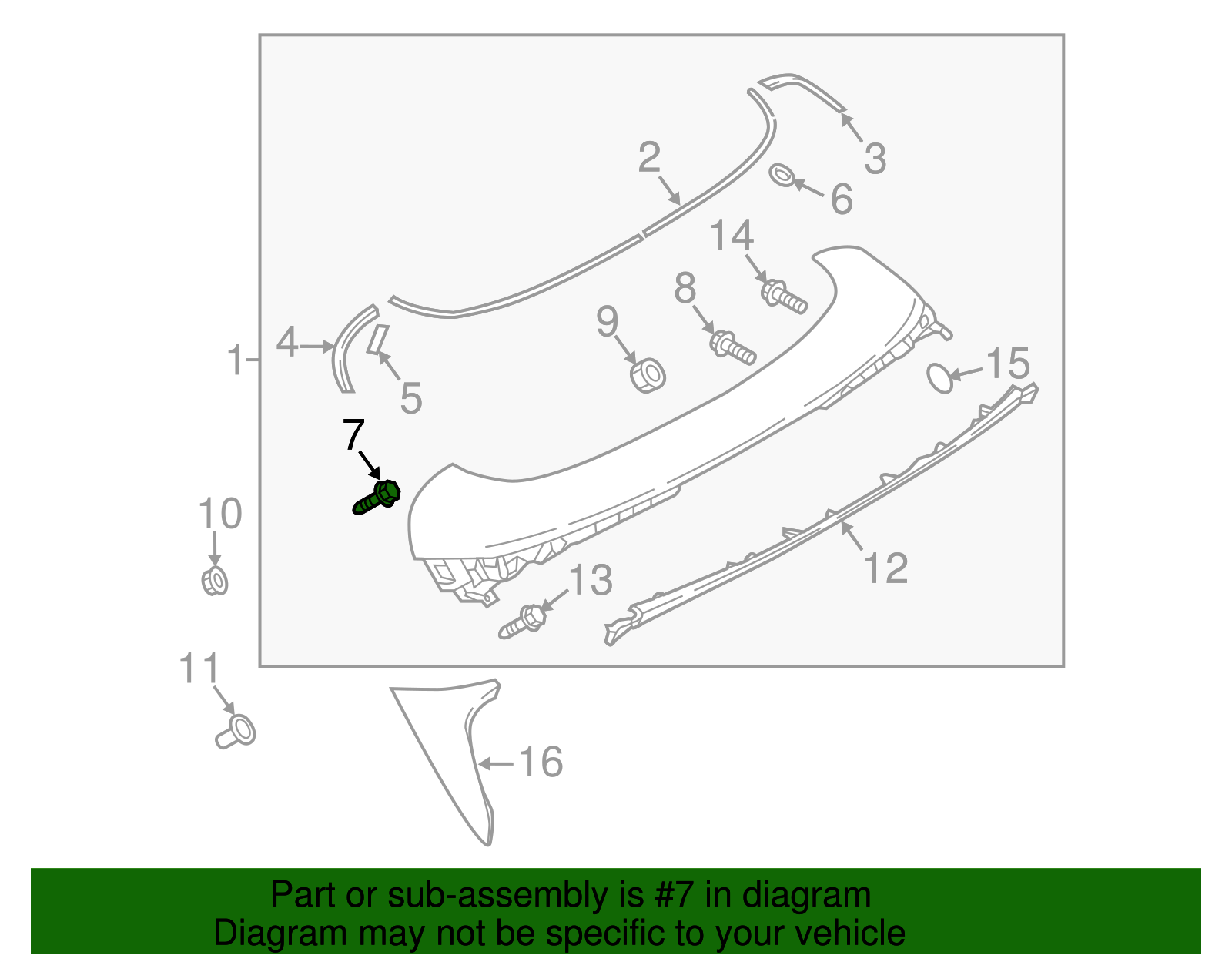 TK48-50-7M5 - Spoiler Mount Bolt 2016-2025 Mazda | Mazda Parts Connect