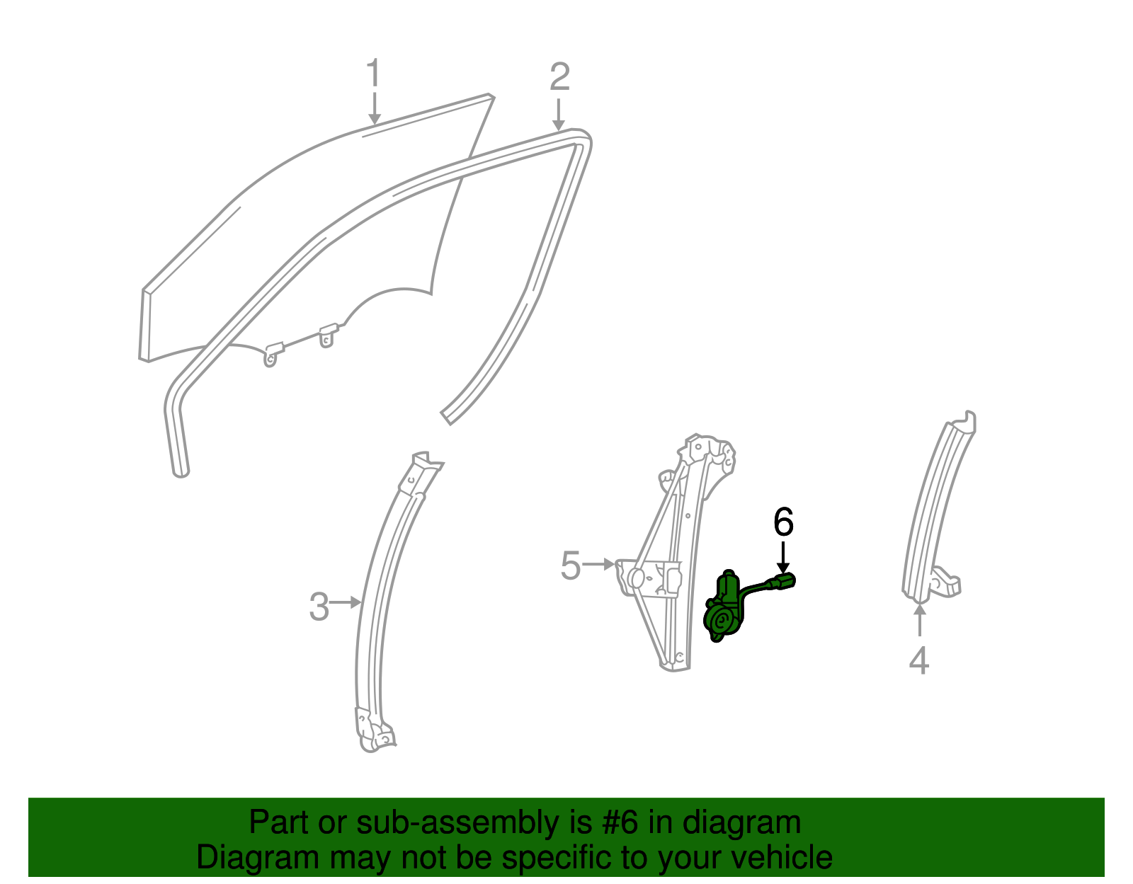 2000-2004 Toyota Avalon Window Motor 85720-AC020 | Toyota Parts Center
