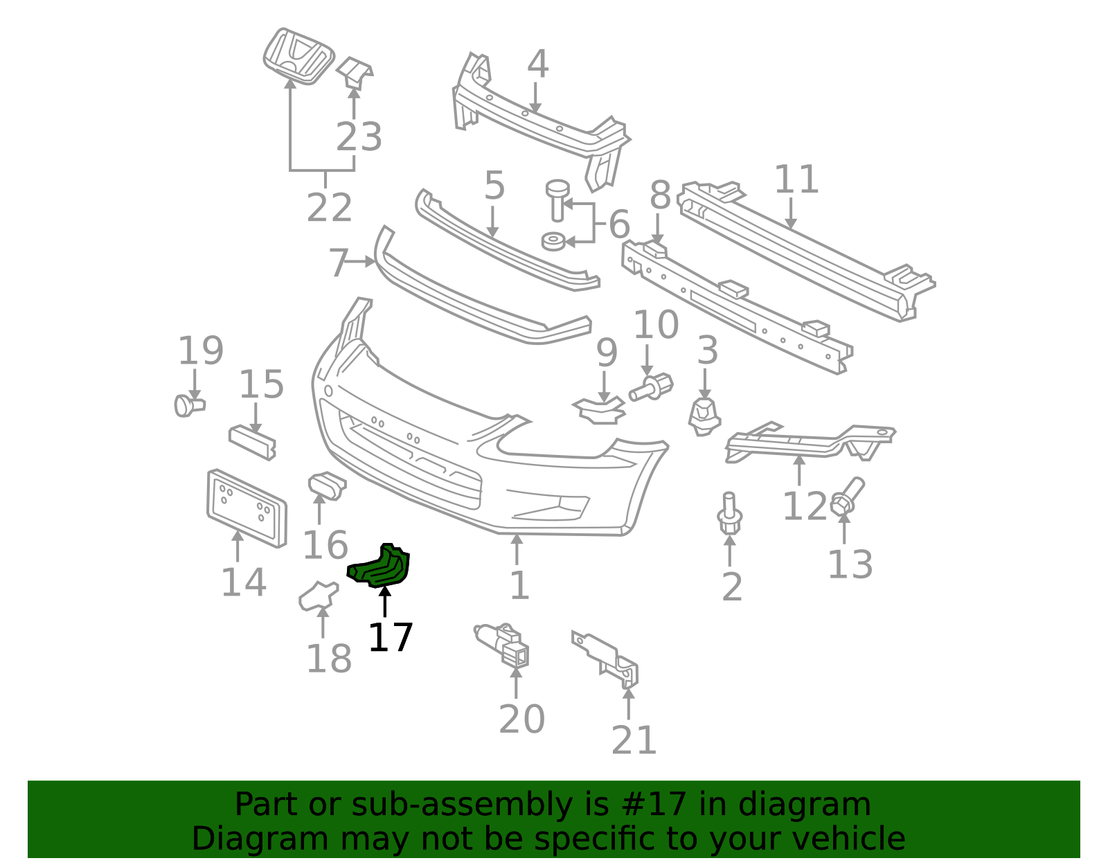 71107-S2A-A00 - License Bracket Bracket 2000-2009 Honda S2000 | Honda ...