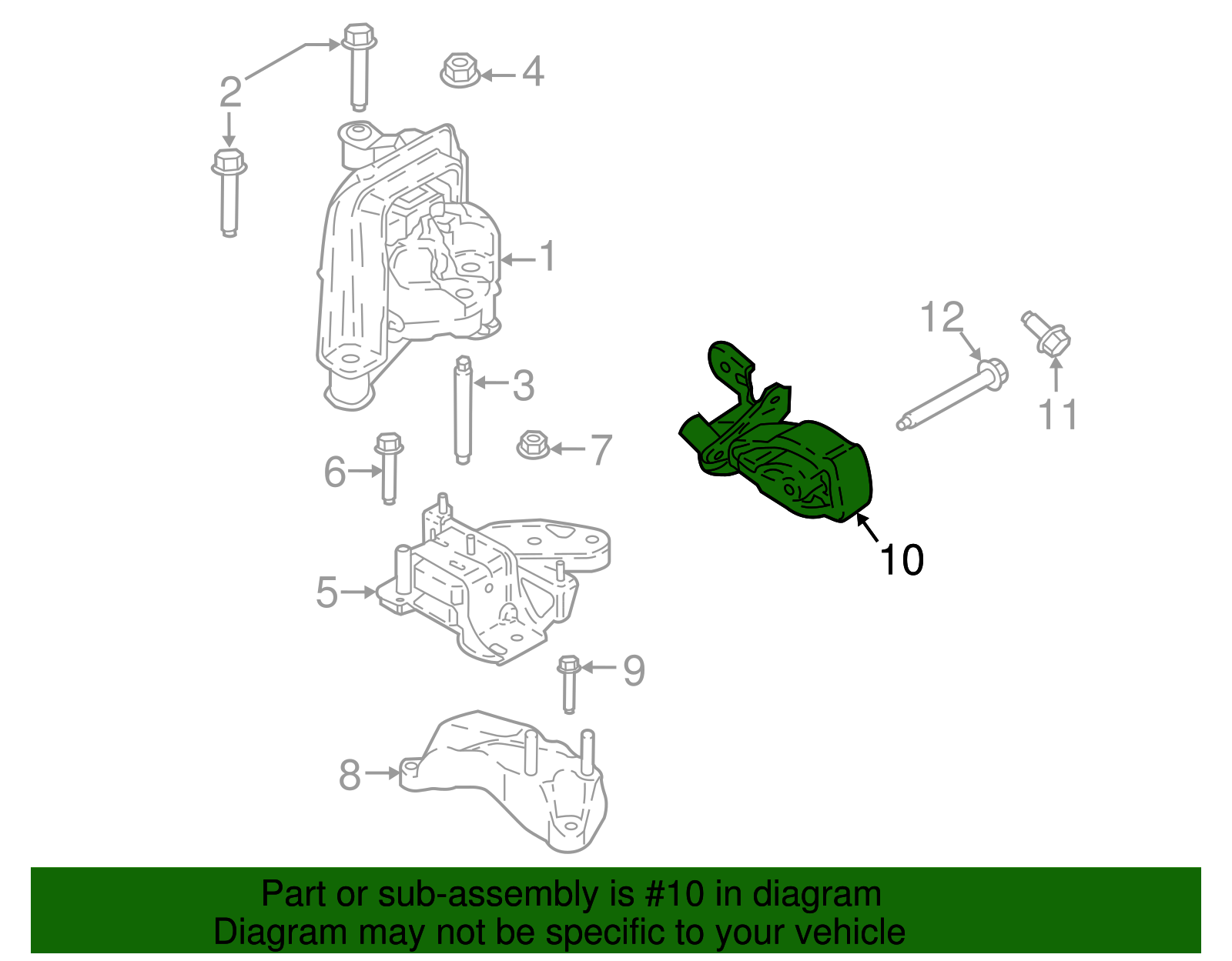 2018-2021 Ford EcoSport Torque Arm GN1Z-6068-D | OEM Parts Online