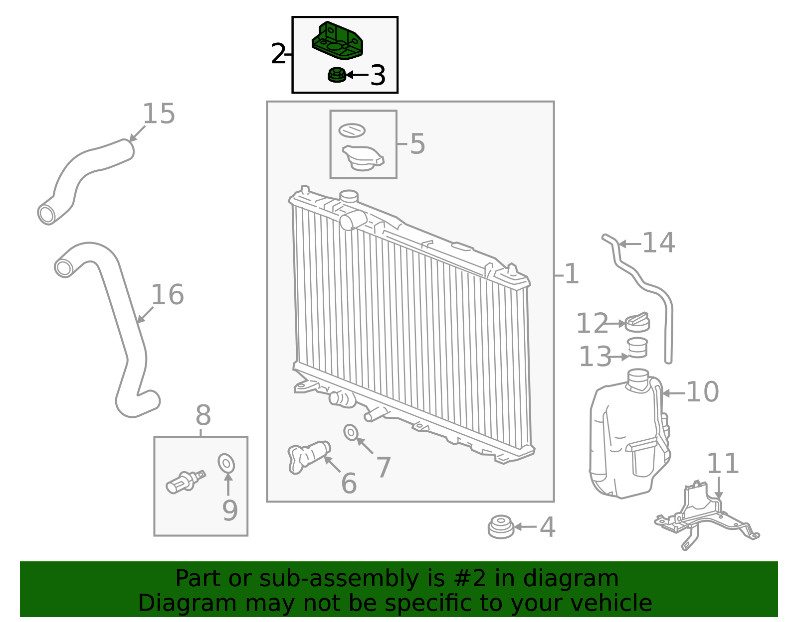 74171-T20-A00 - Radiator Assembly Upper Bracket 2022-2025 Honda | Honda ...