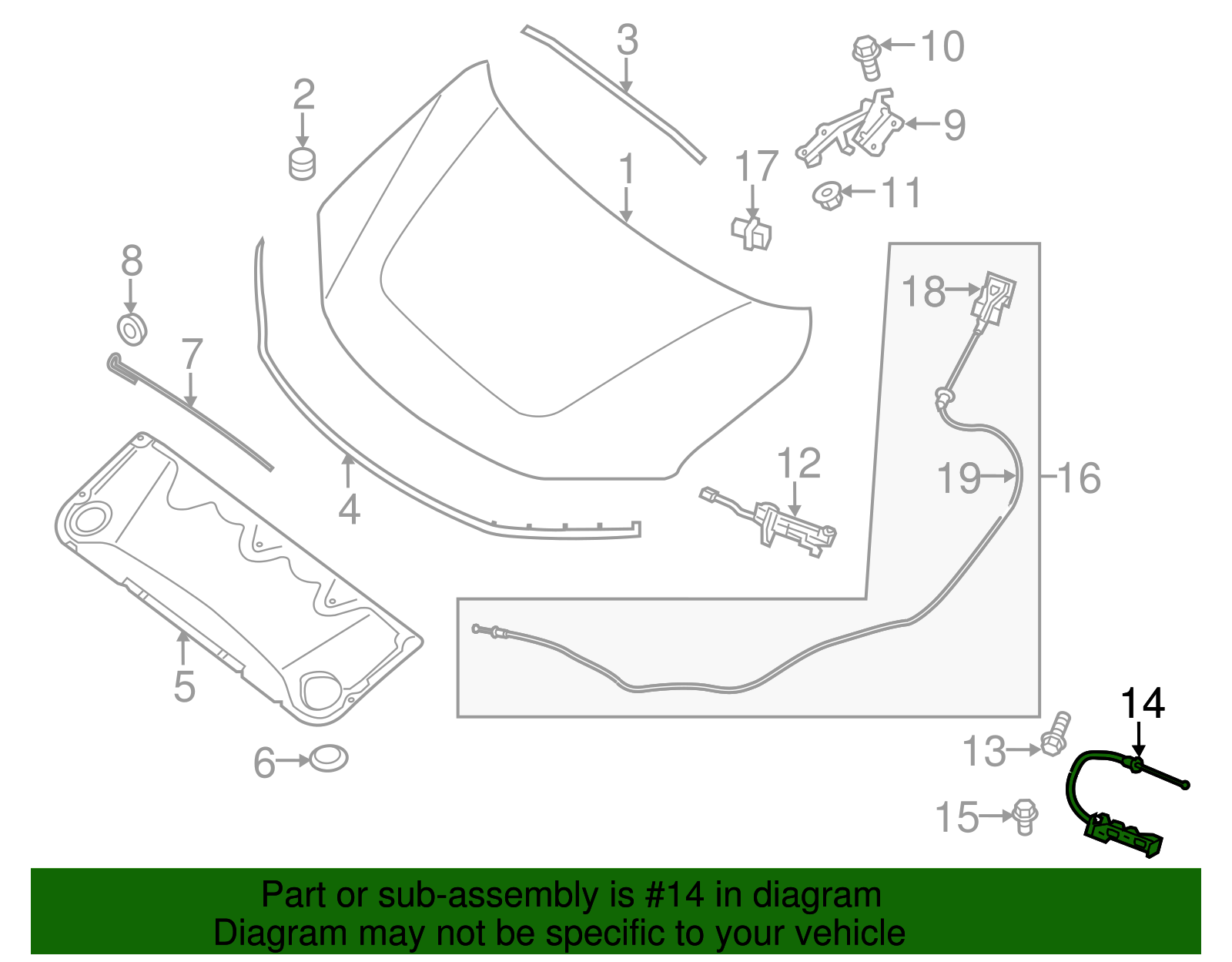 2017-2020 Nissan Pathfinder Bellcrank 65603-9PF1A | Team Nissan Inc.