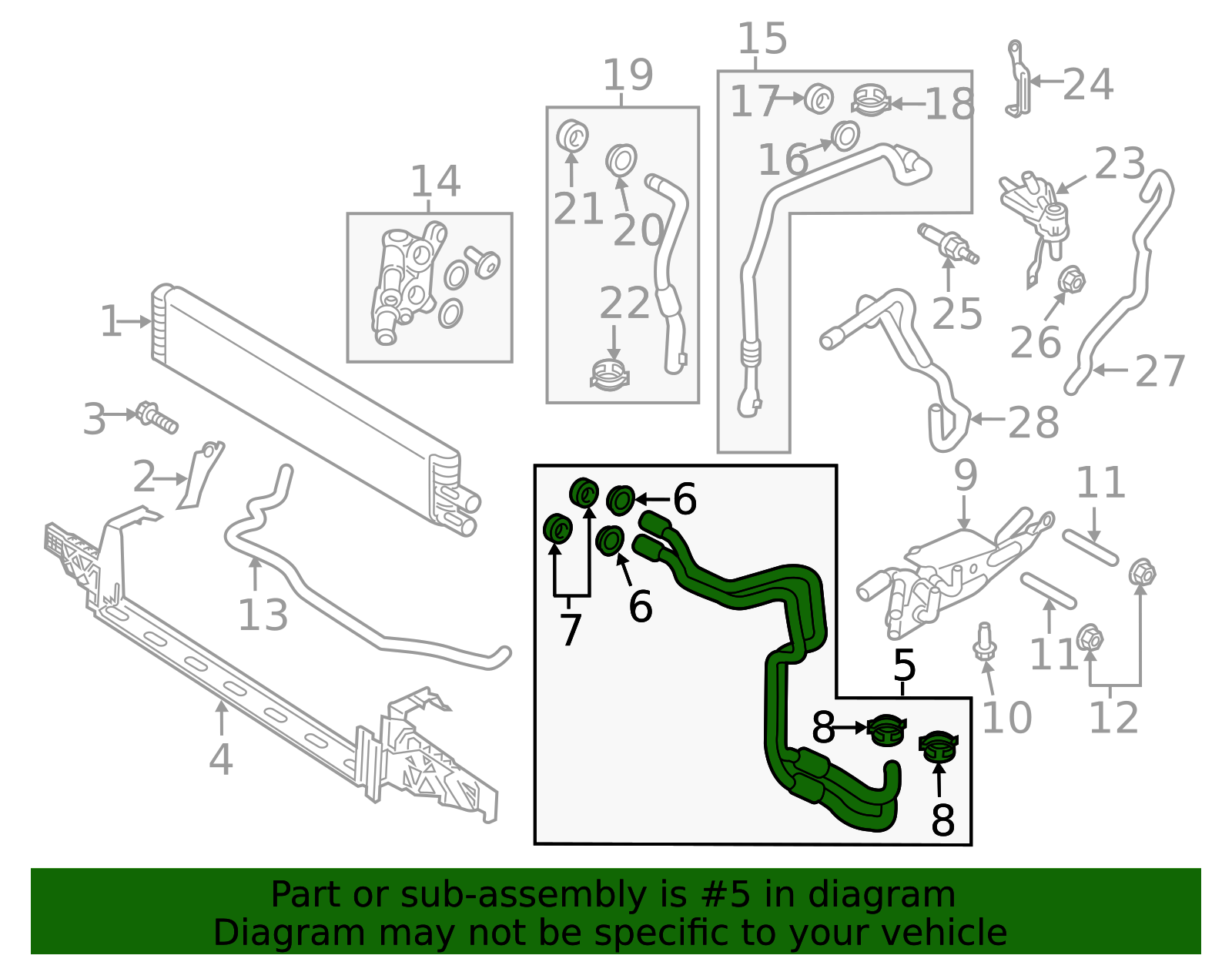 2019-2023 Ford Transit Connect Cooler Pipe KV6Z-7R081-A | OEM Parts Online