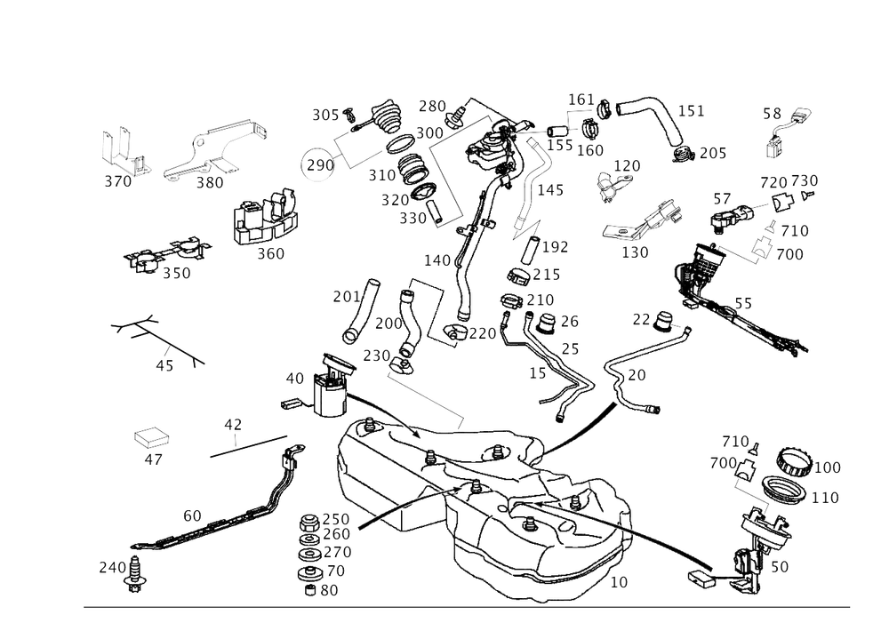 2007-2011 Mercedes-Benz CLS63 AMG Fuel Delivery Module 211-470-63-94 ...