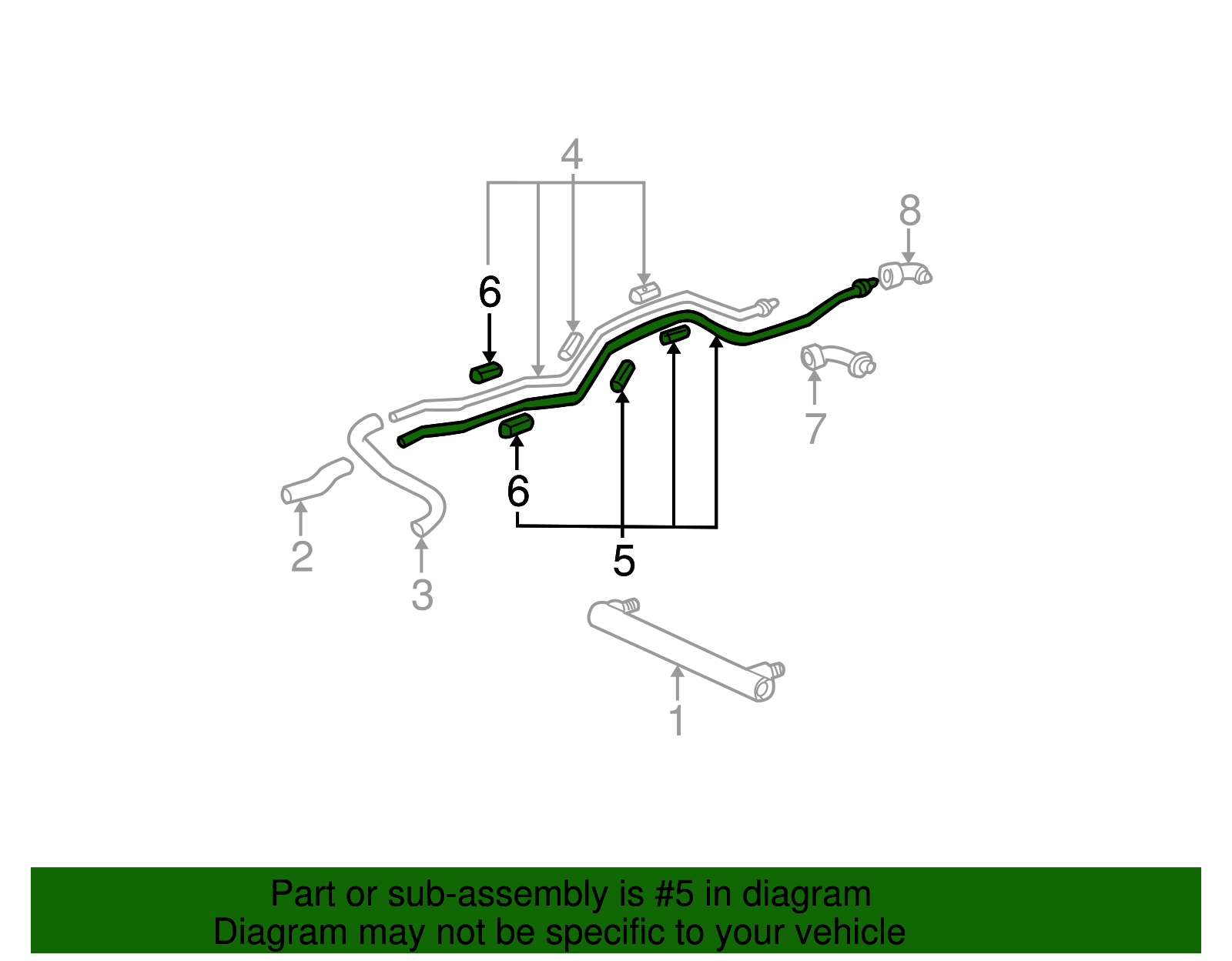 Genuine Toyota Inlet Tube part# 32922-04070 for 2000-2004 Toyota Tundra ...