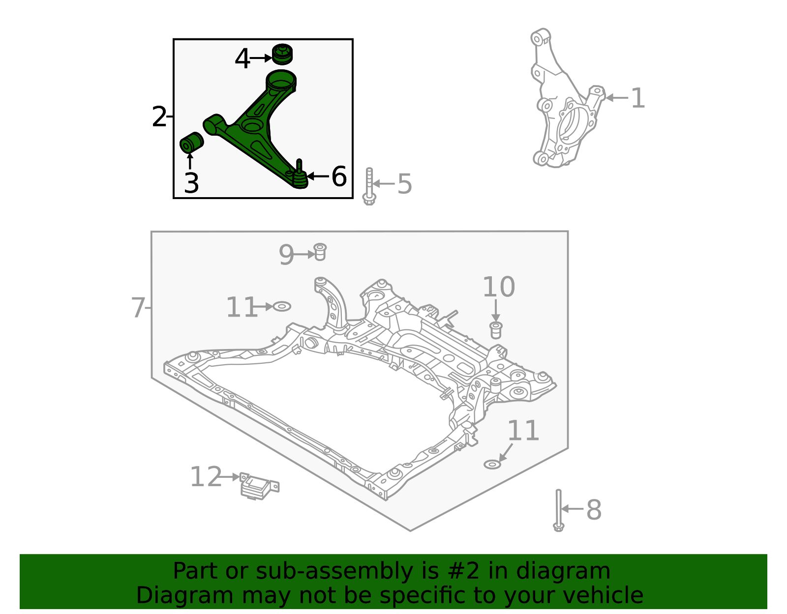 Hyundai - 55250-AAAA0 - Lower Control Arm - 2021-2025 Hyundai | OEM ...