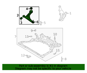 Hyundai - 55250-AAAA0 - Lower Control Arm - 2021-2025 Hyundai | OEM ...