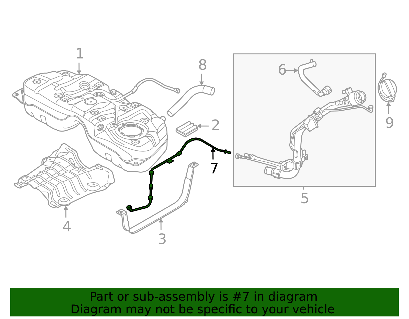 Hyundai - 31127-AR500 - Vapor Hose - 2022-2025 Genesis GV70 | OEM ...