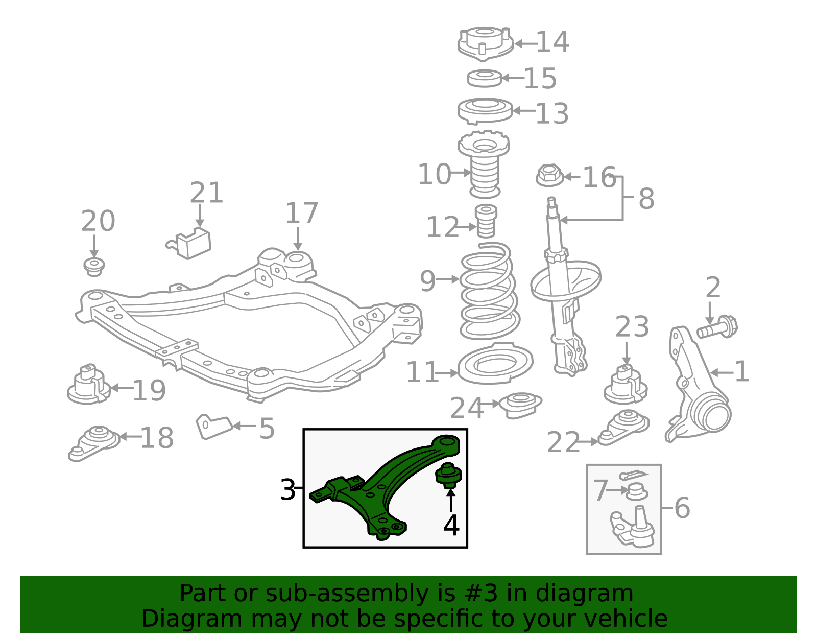 Genuine Toyota Control Arm part# 48068-06160 for 2012-2013 Toyota Camry ...