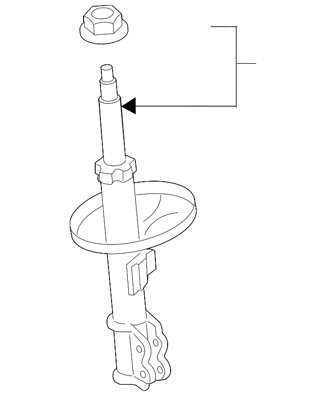 Genuine Toyota Strut part# 48520-09851 for 2012-2013 Toyota Camry ...