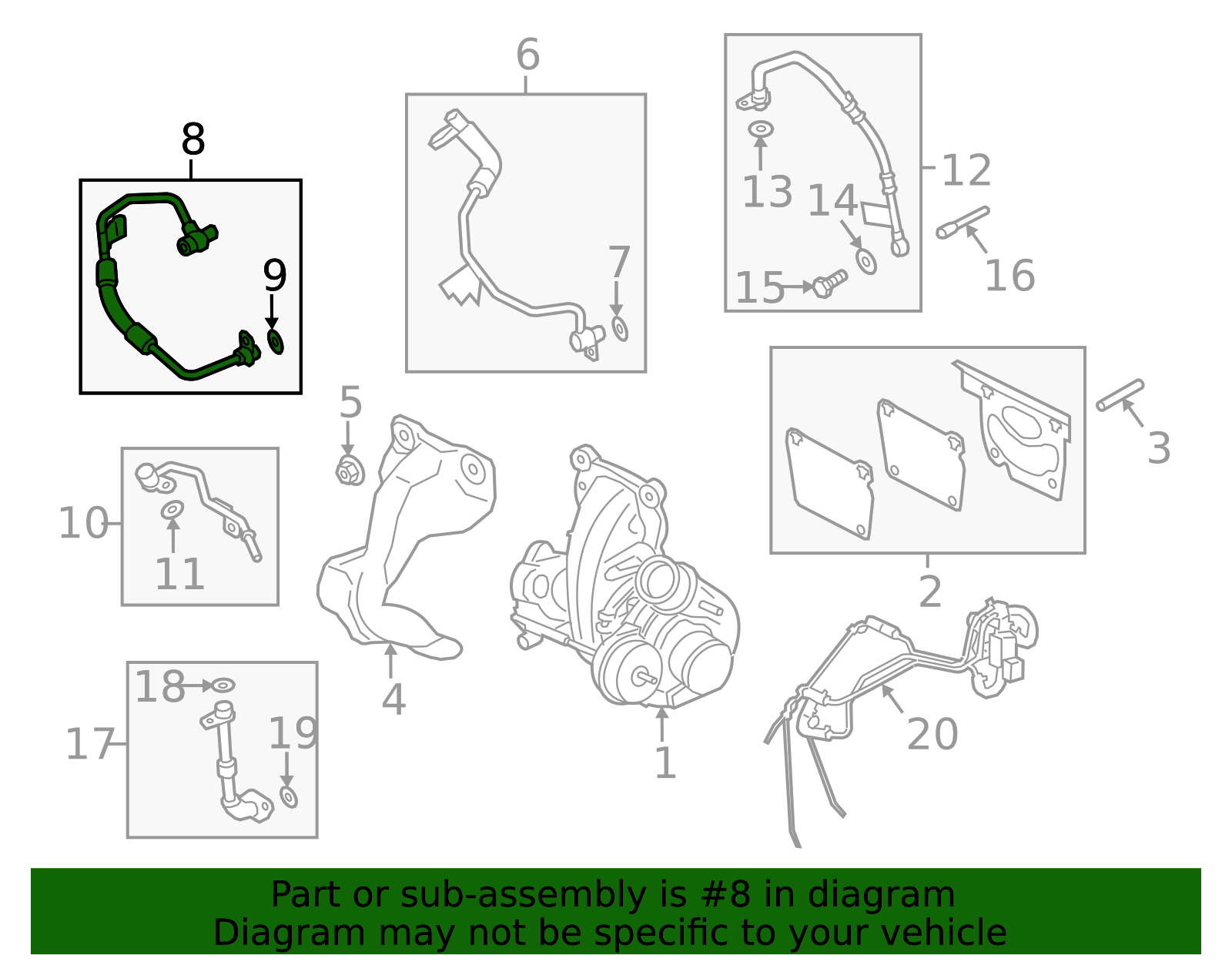 Engine Coolant Hose FR3Z-8K153-H | Awesome Parts Ford