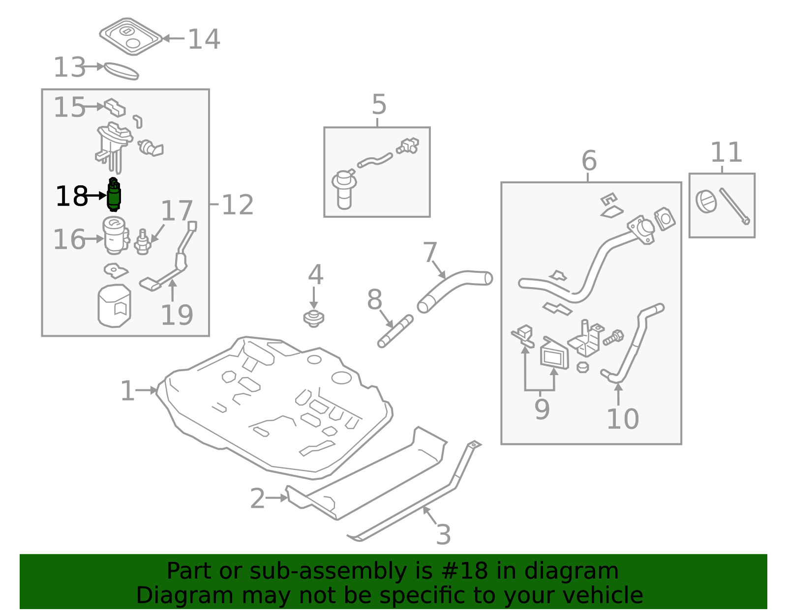 2016-2020 Kia Fuel Pump 31119-C1101 | OEM Parts Online