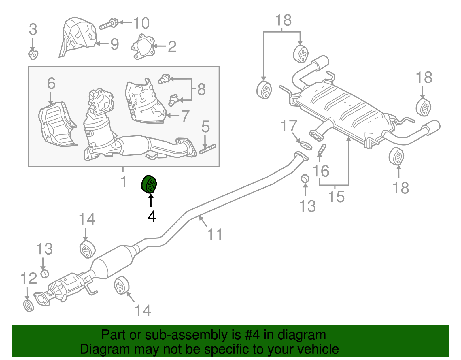 2013-2025 Mazda | Mnfd W/Converter Insulator | PE01-40-061 | Mazda ...