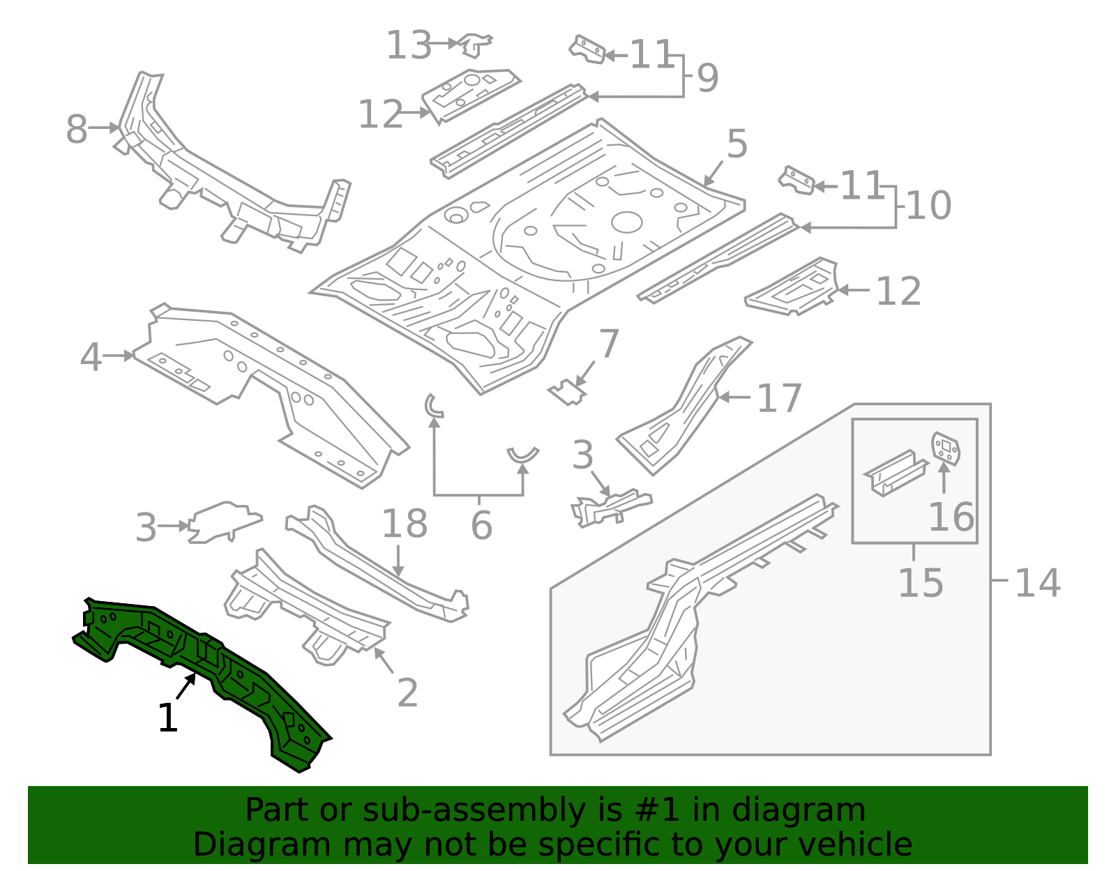 BDTS-53-900 - Front Cross-Member 2019-2025 Mazda | Florida Mazda Parts