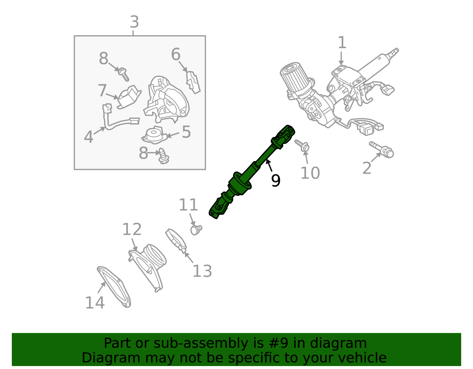 45220-0T010 - High-Quality Steering Shaft for 2009-2015 Toyota Venza ...