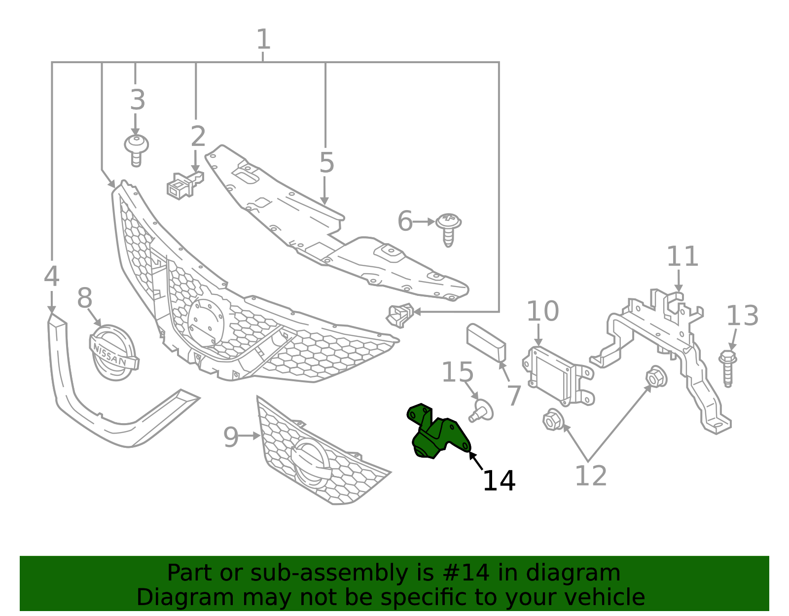 284F1-4EA1A - 2017-2023 Nissan - Front Camera | Anicra Nissan Parts
