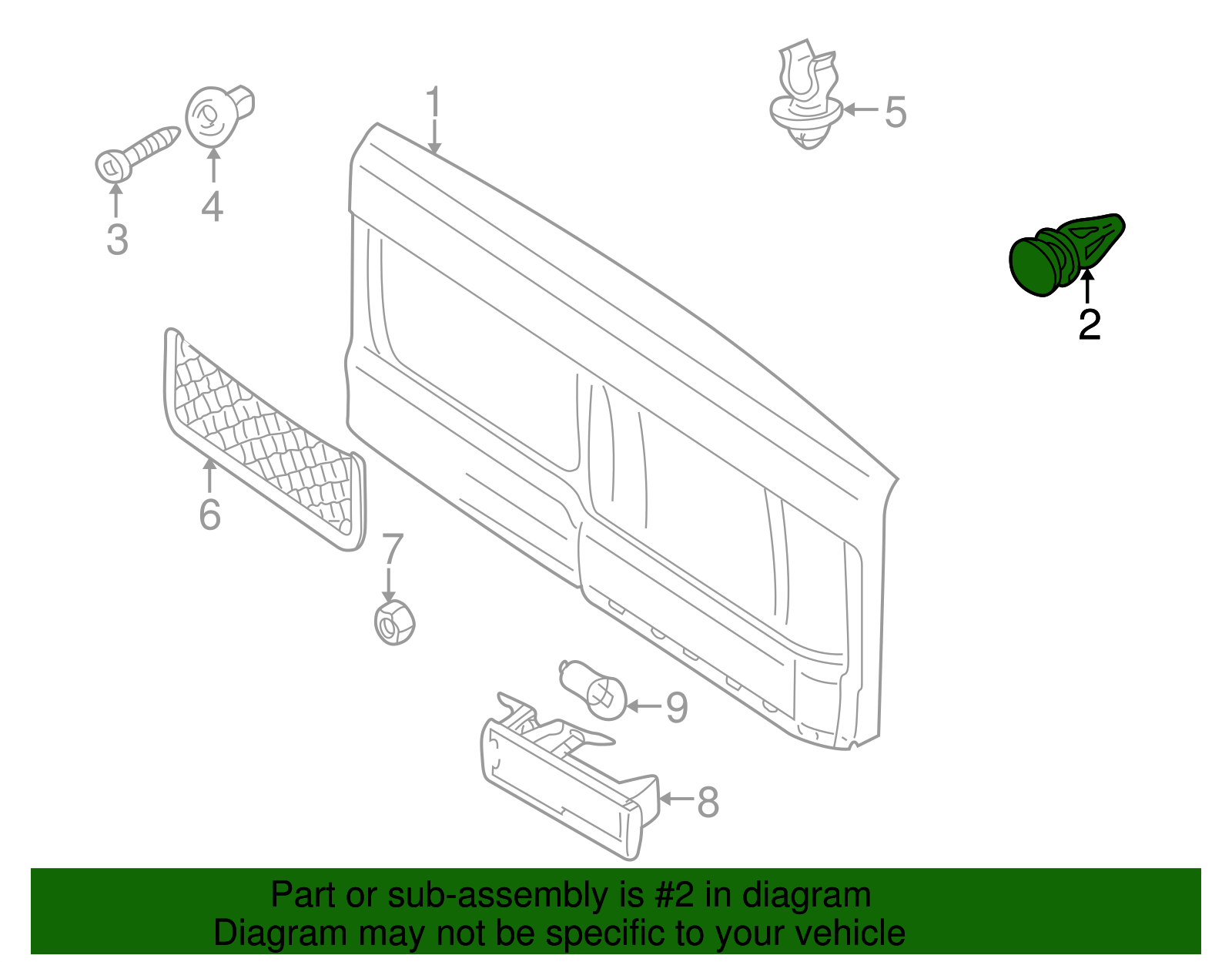 Door Trim Panel Clip - 2002-2005 Land Rover Freelander (AWR4127) | Land ...