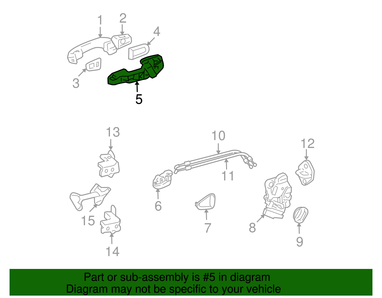 2006-2012 Toyota RAV4 Exterior Door Handle Base 69203-0R010 | Toyota ...