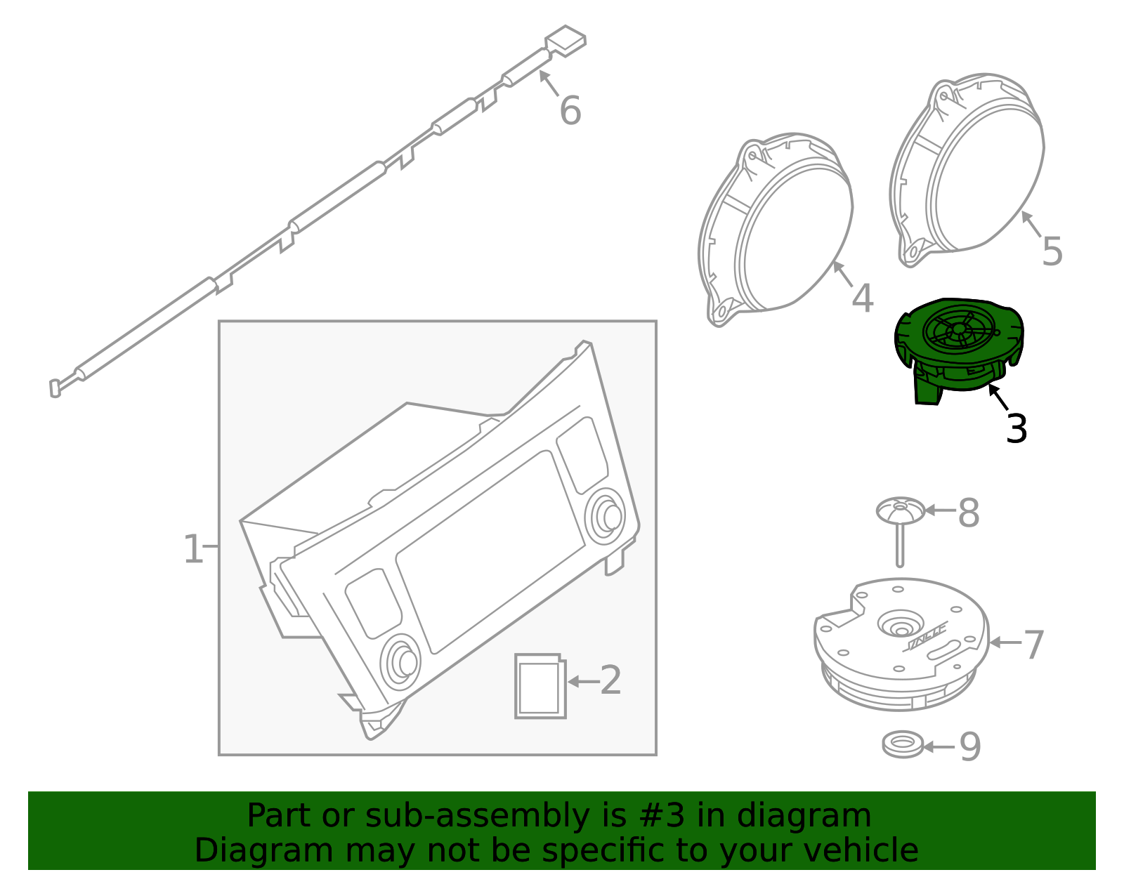 2014-2023 Nissan Inst Panel Speaker 281E1-4BA0A | Mossy Nissan ...
