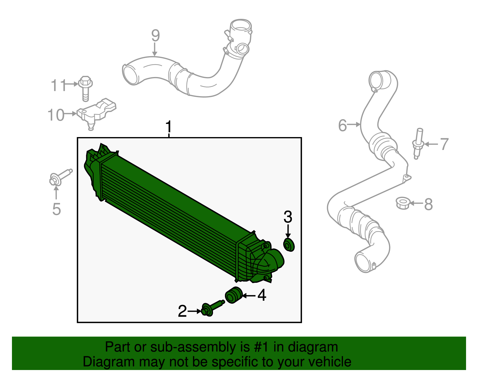 Genuine OEM Ford Part - Inter-Cooler DG9Z-6K775-C | Genuine OEM Ford ...