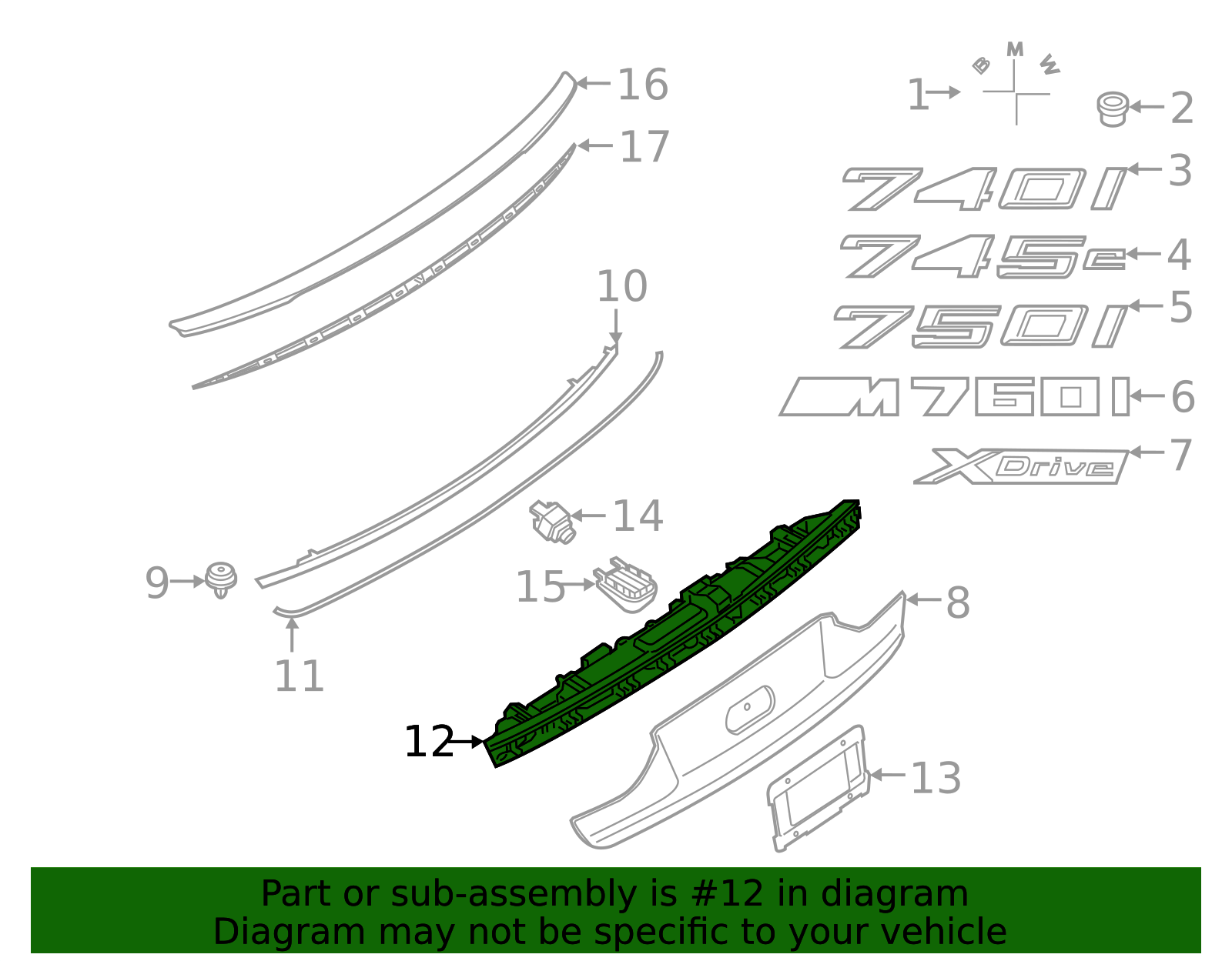51-13-7-485-267 - Handle - 2020-2022 BMW | BMW Parts Exchange