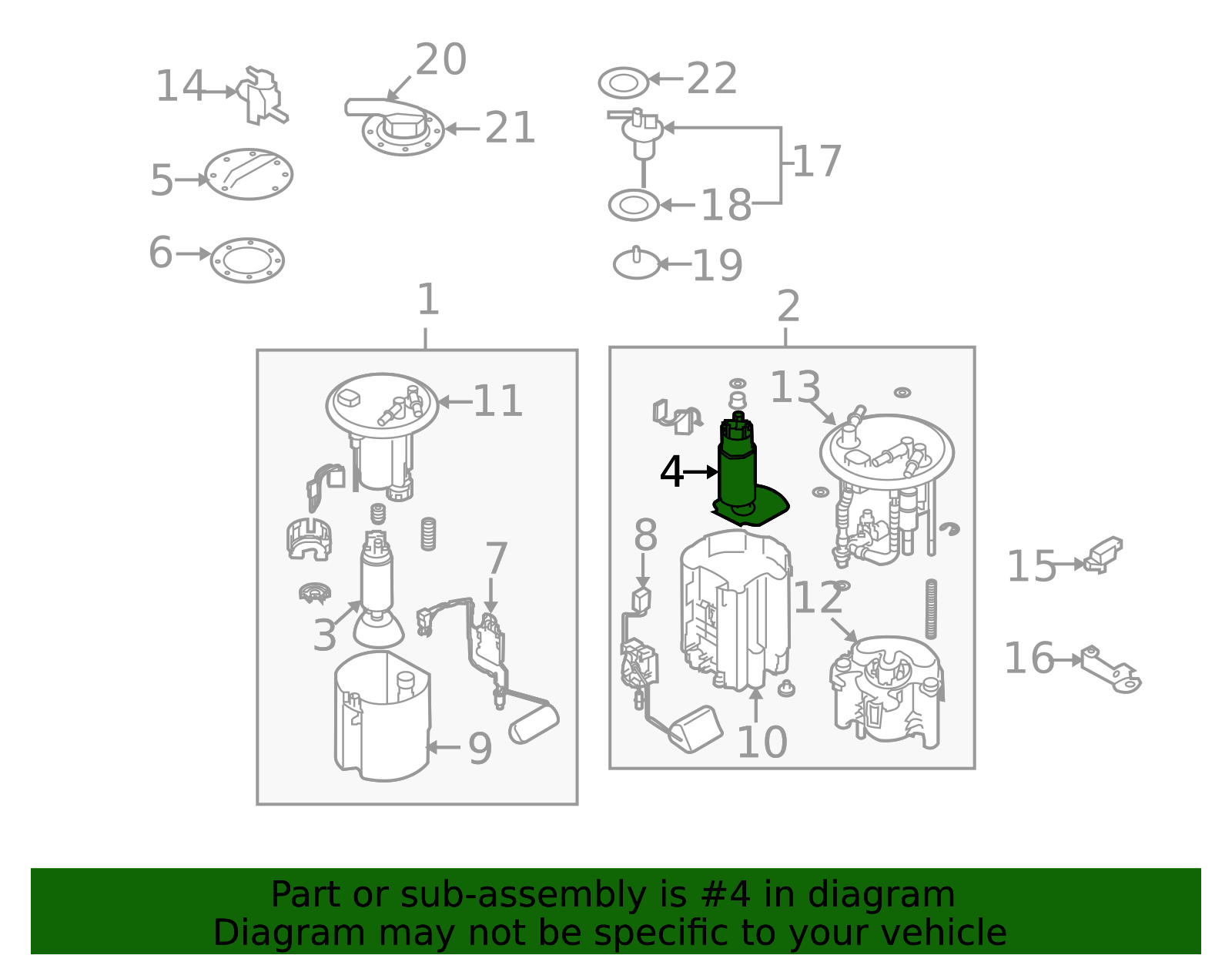42022AG190 - Fuel Pump Subaru Direct Wholesale