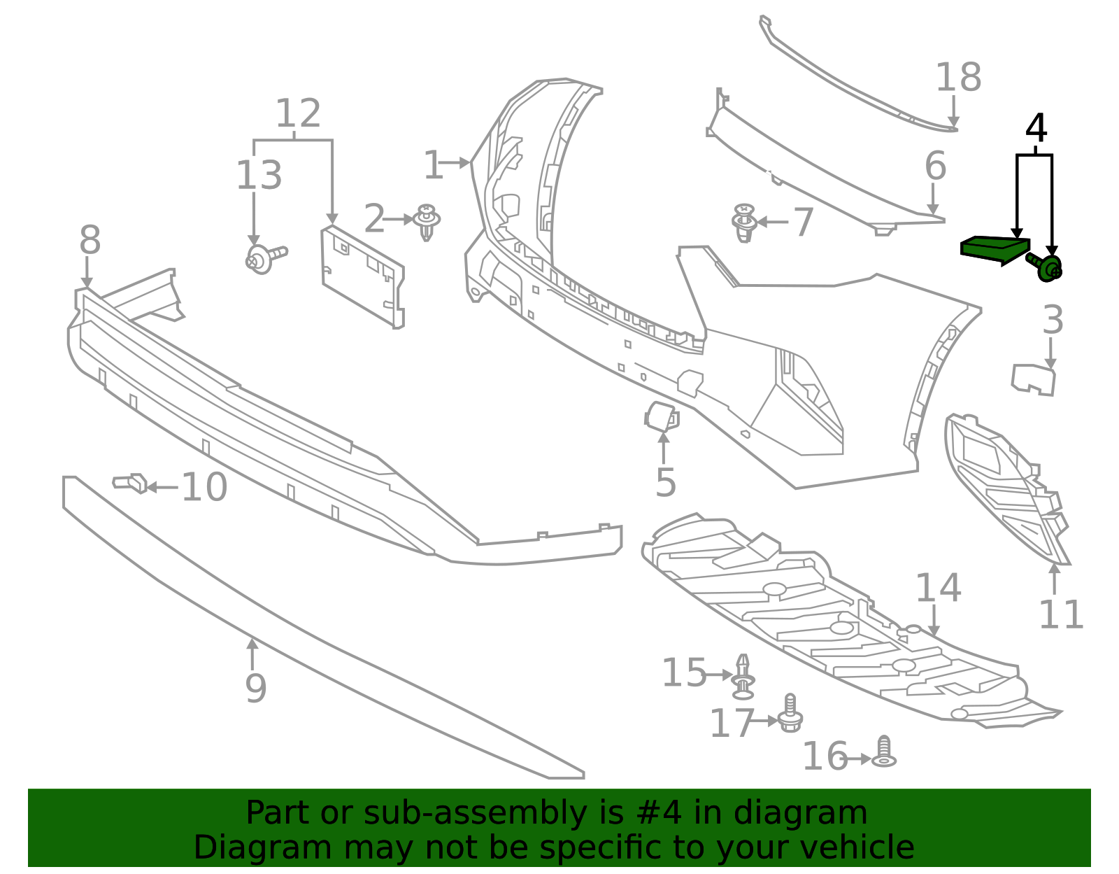 OEM Bumper Cover Support Rail Part # 52145-0E100 | Modern Toyota Parts