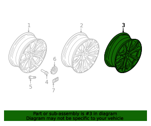 Genuine BMW 36-10-7-916-273 | G01 X3, G02 X2 21" Style 718M Bi-Color ...