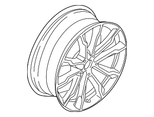 Genuine BMW 36-10-7-916-273 | G01 X3, G02 X2 21" Style 718M Bi-Color ...