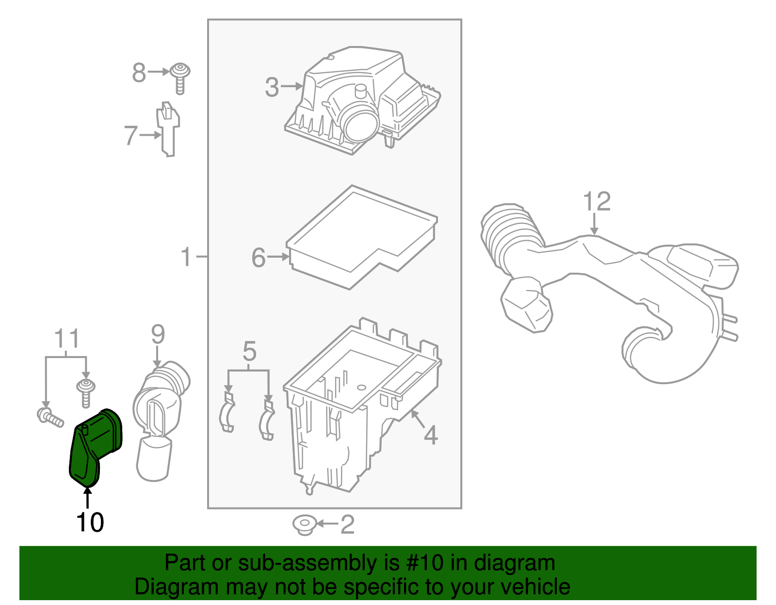 2015-2025 Ford Inlet Duct CK4Z-9A624-A | Ford OEM Parts Outlet