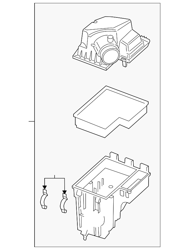 2016-2019 Ford | Air Cleaner Assembly | JK4Z-9600-B | Walls' Ford Parts