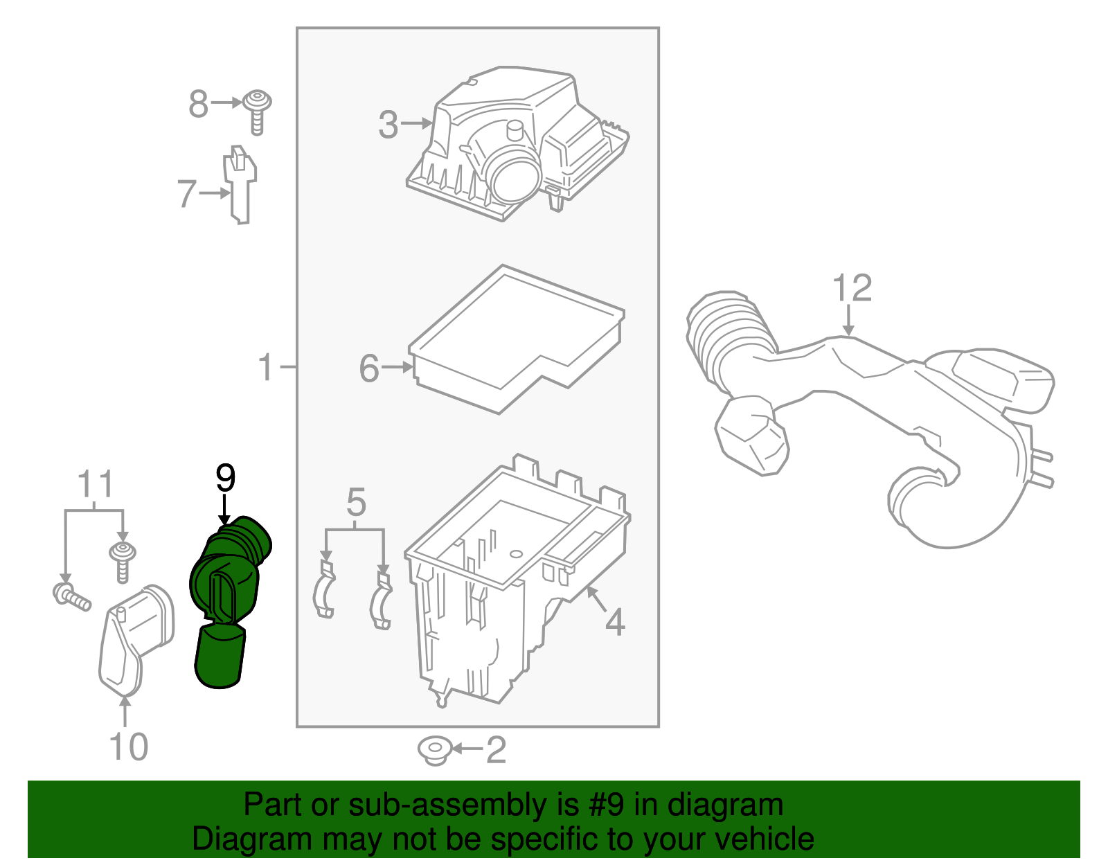 2015-2025 Ford Air Inlet CK4Z-9C675-A | Ford OEM Parts Outlet