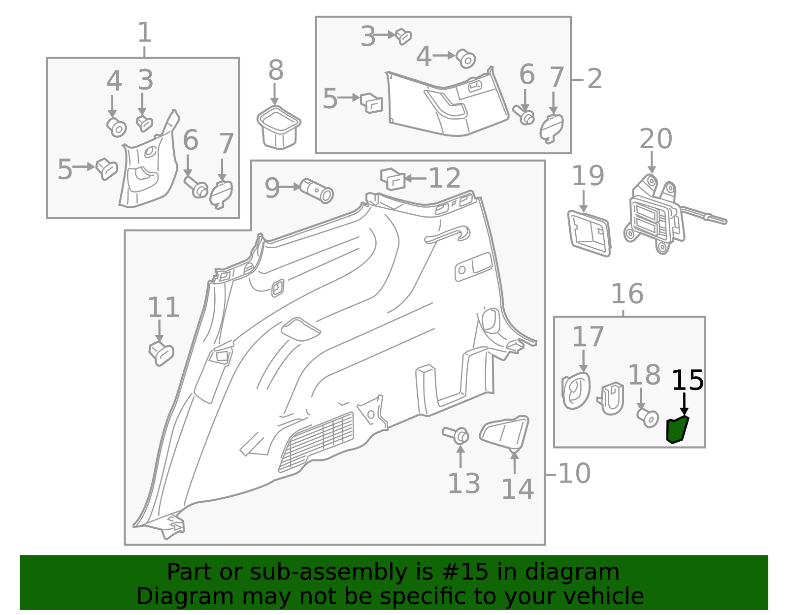 2017-2025 GM Jet Black Cargo Tie Down Loop Bolt Cap 23284860 | Auto ...