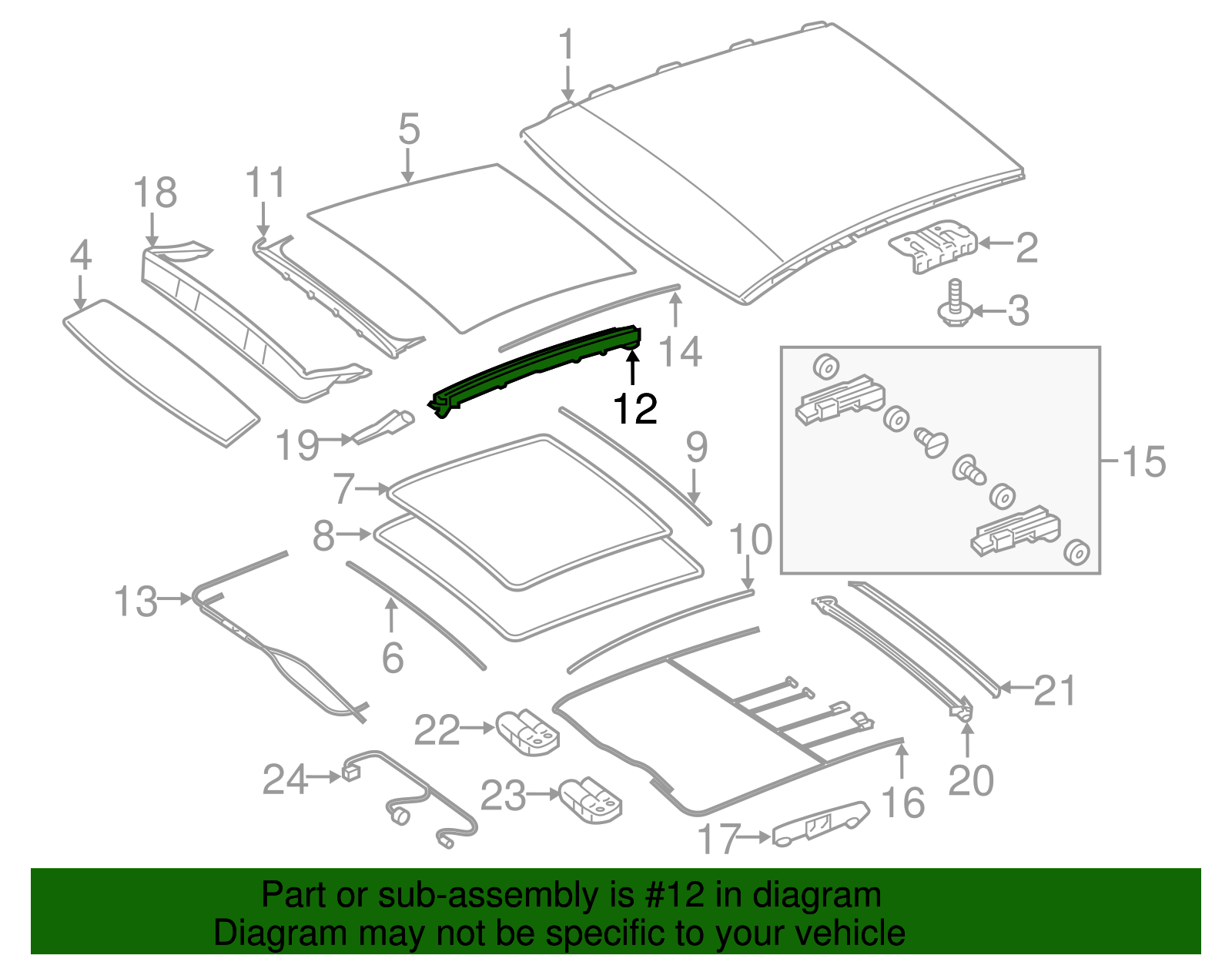 Genuine OEM Guide | 292-780-06-00-64 | Fits Select 2016-2019 Mercedes ...