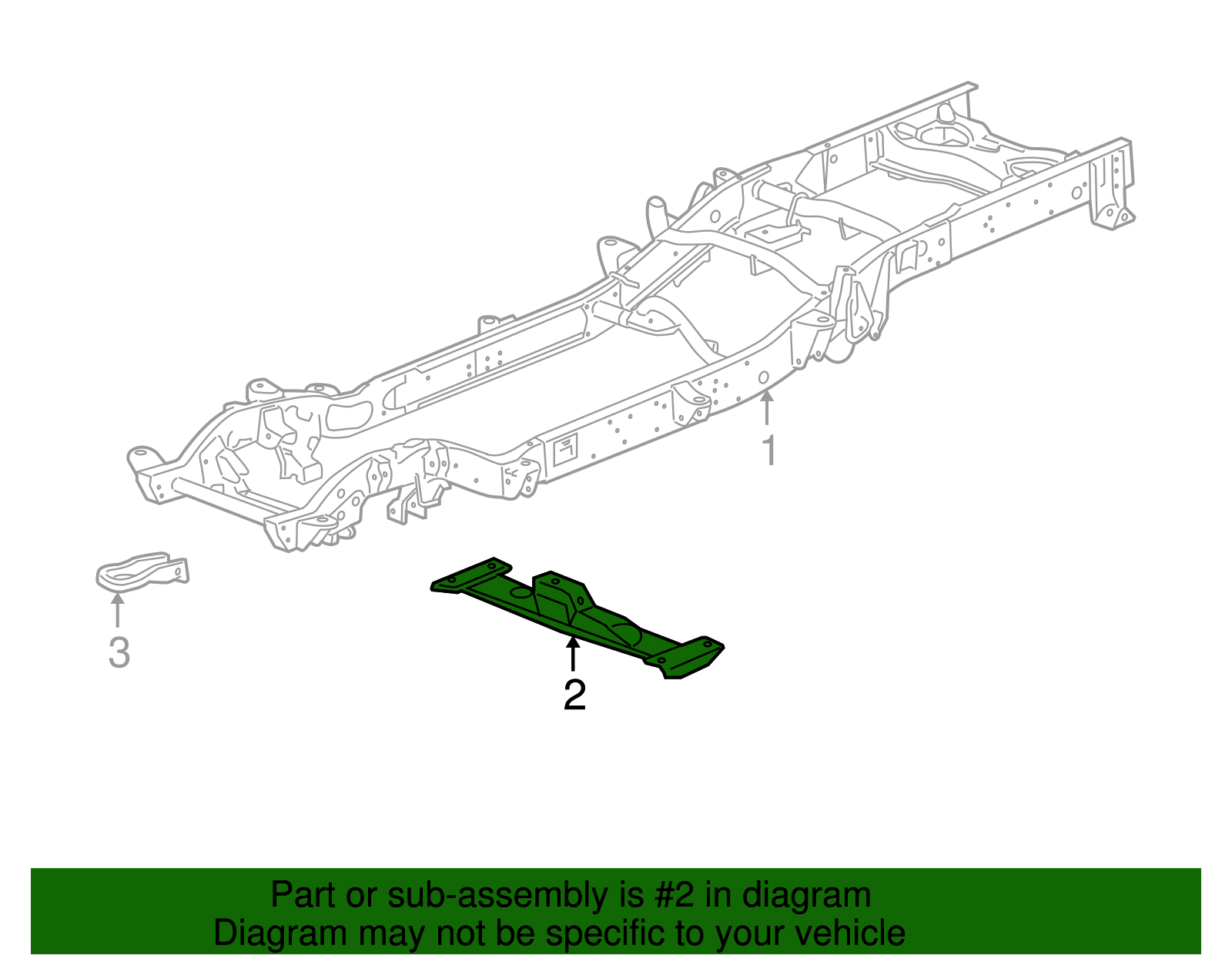 2007-2013 GM Automatic Transmission Support Crossmember 15904054 ...