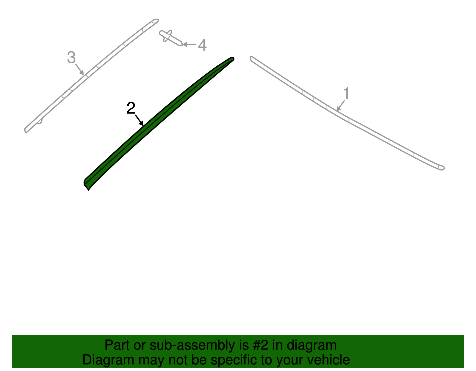 Hyundai - 86130-C1100 - Outer Molding - 2015-2019 Hyundai Sonata | OEM ...