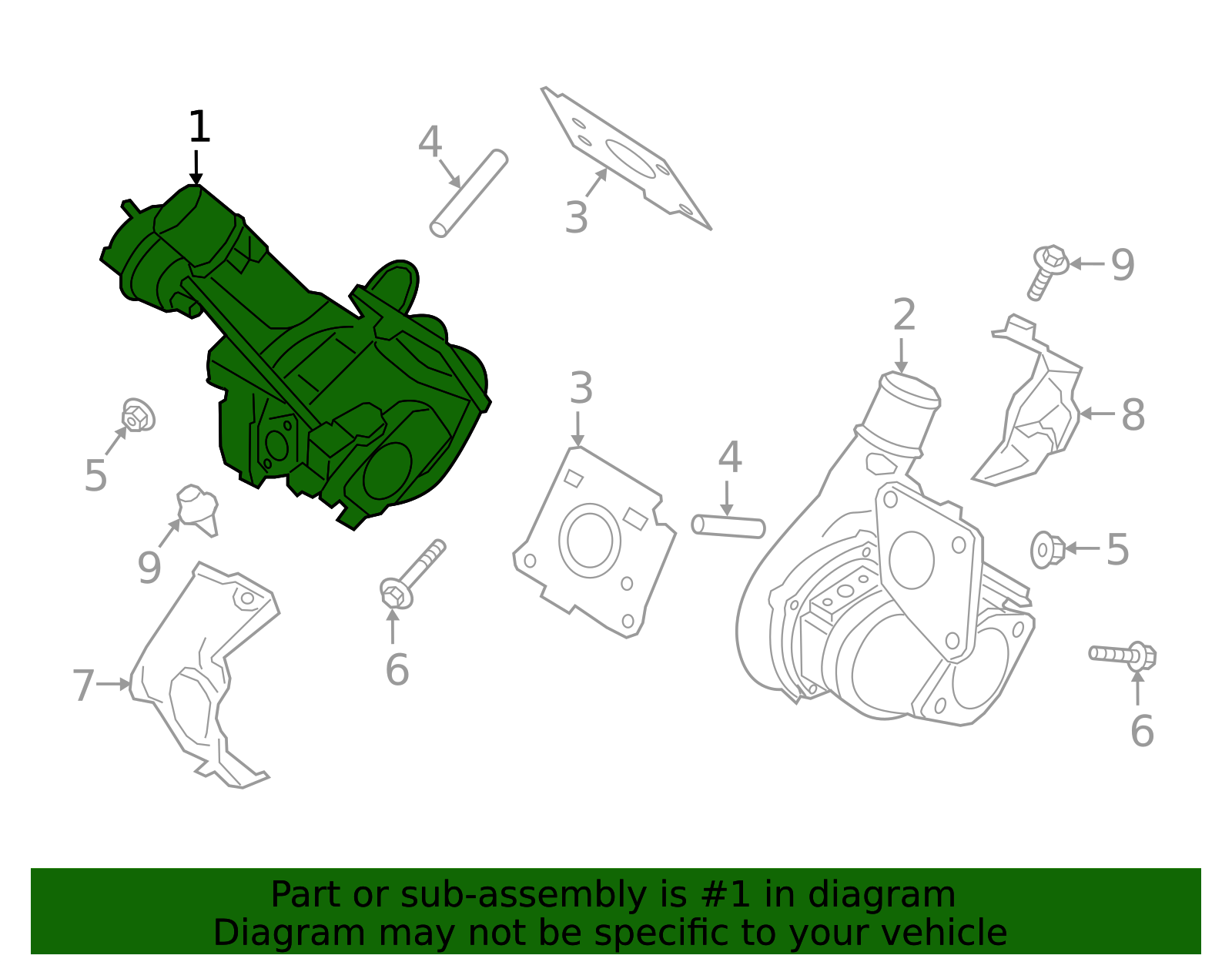 L1MZ-6K682-C - Turbocharger 2020-2025 Ford | Big 3 Auto Parts