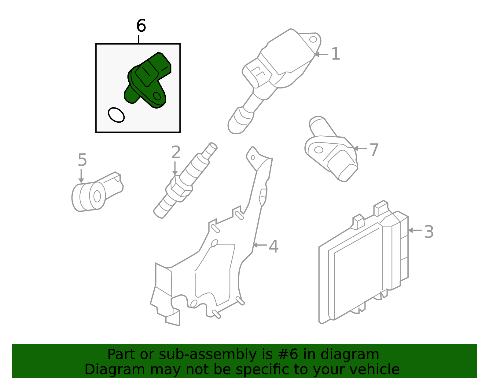 23731-JA11B - Engine Camshaft Position Sensor 2007-2025 Nissan ...