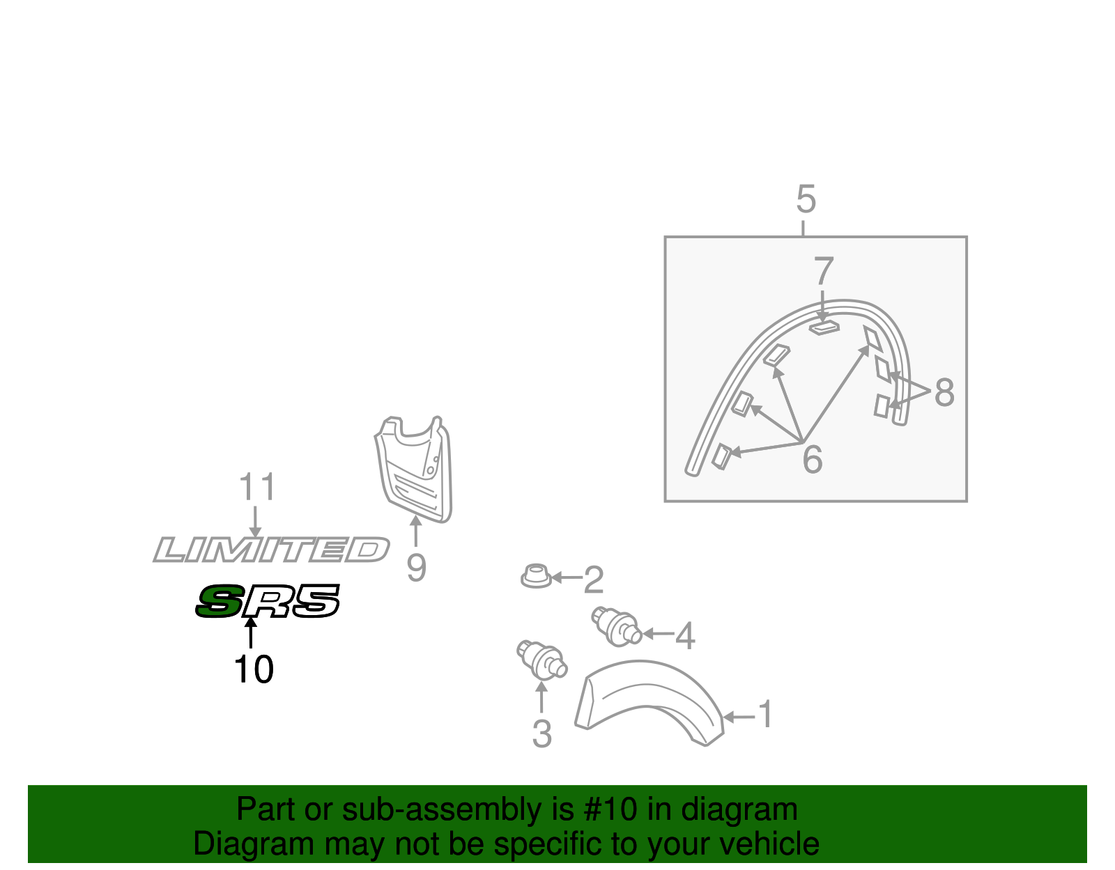 2001-2007 Toyota Sequoia Nameplate 75455-0C030 | Toyota Parts Center